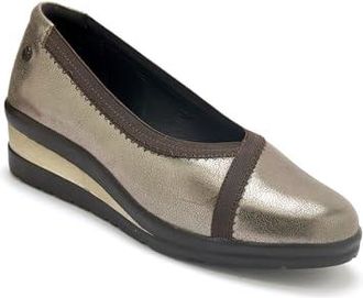 Pediconfort Ballerines Semelle Amovible - Femme - Taille : 40 - Couleur : Mordoré