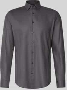 Jake*s Slim Fit Business-Hemd aus reiner Baumwolle