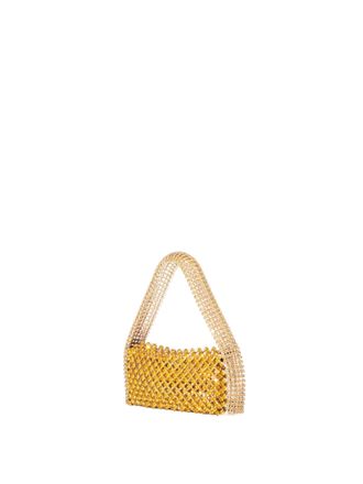 Benedetta Bruzziches Womens Shoulder Bag Rachele La Grande Gold Brass; Crystals