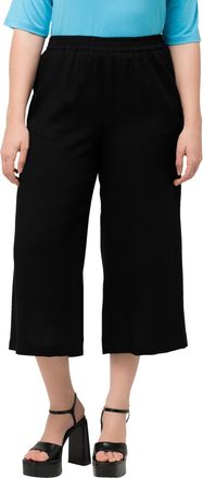 Ulla Popken Damen Culotte 827604 Hose, Schwarz, 42W x 32L