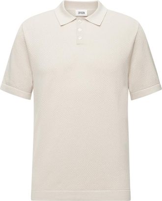 Drykorn Unifarbenes Strick-Poloshirt aus Baumwolle, Regular Fit in