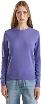Benetton Maglia G/C M/L 1002d1k01 Sweater, Aubergine_New, M Femme