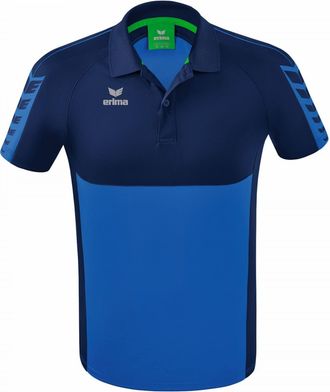 Erima Herren Six Wings Sport Polohemd (1112202), New royal/New Navy, 3XL
