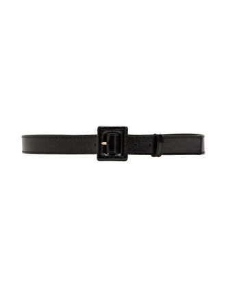 8 by YOOX TONE ON TONE GEOMETRIC BUCKLE LEATHER BELT
