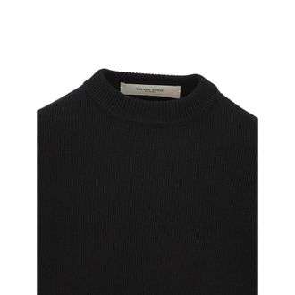Golden Goose Ribbed Organic Cotton Sweater - Black