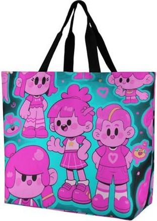 Generic Dessin Anim&eacute; Sac Fourre-Tout Grand Tote Bag Imperm&eacute;able Sac A Main Femmes Pour Voyage Universit&eacute; Gym