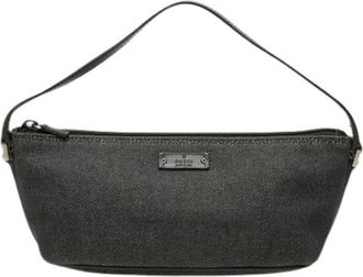 Gucci Sac bandouli&egrave;re mini Pre-owned en denim - Femme - Pre-owned - Noir - Taille: ONE Size