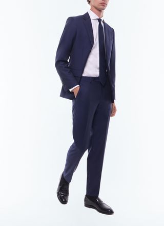 Fursac Pantalon grande taille en serge de laine - Taille 47 - Homme