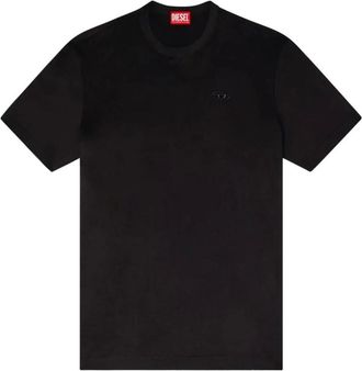 Diesel Homme, Tops, Noir, Taille: M Oval-D Logo T-Shirt