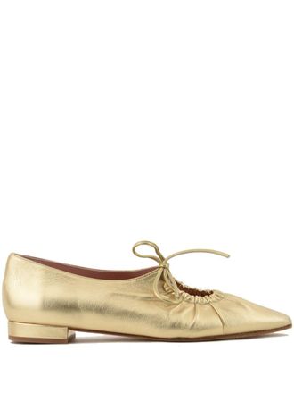 PAUL WARMER Elba Ballerinas mit Metallic-Effekt - Gold