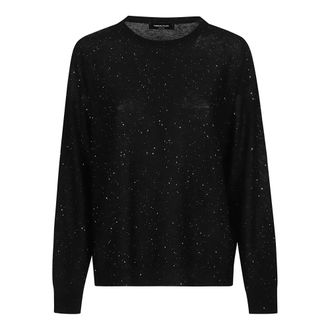 Fabiana Filippi Femme, Pulls, Noir, Taille: 42 FR Pull col rond