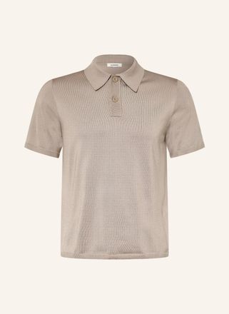 Sandro Sandro Strick-Poloshirt beige
