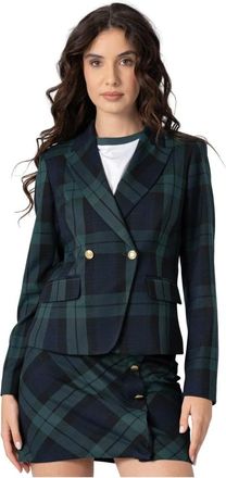 Kocca Femme, Vestes, Multicolore, Taille: 38 FR Blazer &agrave; Carreaux Chic