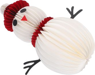 Garneck Weihnachtlicher Schneemann Dekoration Papierbastel-Motiv Wiederverwendbarer Honigwaben-tischmittelpunkt Kompakte Weihnachtsfiguren Für Festliche Esszi
