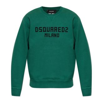 Dsquared2 Milano Cool Fit Crewneck - - Sweatshirts & Hoodies - Herren - Gr&uuml;n - 3XL
