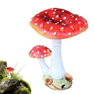 Generico Gef&auml;lschte Pilze, realistische Figur aus Harz und rustikal, Gartenfiguren, f&uuml;r Geburtstagsfeier, B&uuml;ro, Haus, Garten, Eingang, Wohnzimmer, Fenster, Ver