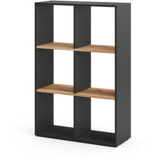 Vicco Meuble de rangement cube Karree, Anthracite/chêne doré, 72x107.8cm, Vicco