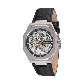 Pierre Cardin Homme, Accessoires, Noir, Taille: ONE Size Montre Bracelet en Cuir au Design &Eacute;l&eacute;gant