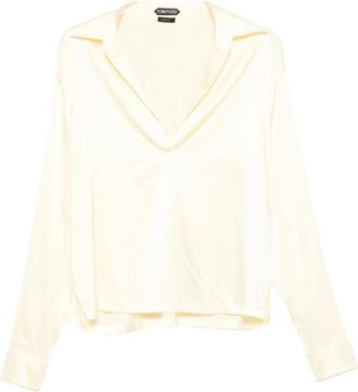 Tom Ford V-neck Satin Blouse