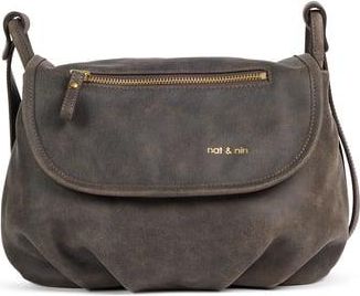 Nat & Nin Sac &agrave; bandouli&egrave;re Jen en cuir