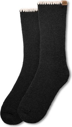 UGG Ugg, Femme, Sous-v&ecirc;tements, Noir, Taille: ONE Size Marleny Whipstitch Crew Sock