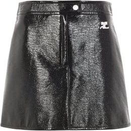 Courr&egrave;ges Minijupe R&eacute;&eacute;dition en vinyle