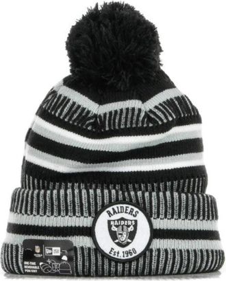 New Era Sport Strick Pom Pom M&uuml;tze Original Teamfarben - - Accessories - Herren - Schwarzk - ONE SIZE