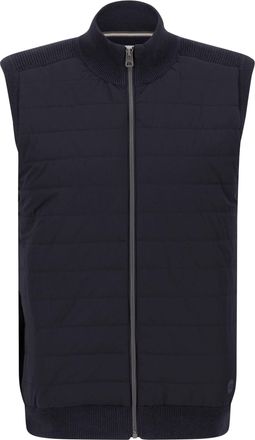 Fynch-Hatton Moderne Strick-Weste Casual-Fit Navy/M