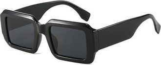Generic Lunettes De Soleil Carrées À Petite Monture For Hommes Conduite For Femmes En Plein Air(Black)