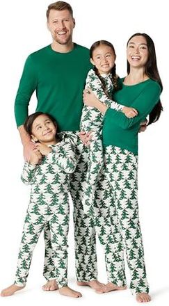Amazon Essentials Ensembles de Pyjamas de Noël Assortis pour la Famille Homme, Arbres dhiver, XXL