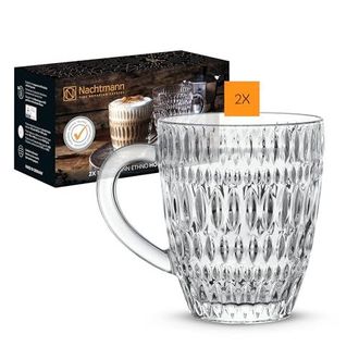 Nachtmann Kaffeegl&auml;ser Set 392 ml, 2 St&uuml;ck, Ethno, 104249, Teegl&auml;ser aus Kristallglas, Glastassen f&uuml;r hei&szlig;e Getr&auml;nke sp&uuml;lmaschinenfest