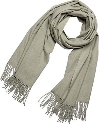 DonDon &Eacute;charpe femme hiver chaud et large Ch&acirc;le Etole Foulard 200 x 70 cm - Vert citron