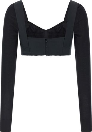 Dolce & Gabbana Bustier Top - Black