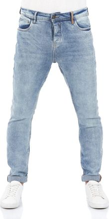 Riverso Jeans Herren Stretch Tapered Fit RIVToni Jeanshose Hose Denim, Farbe:Light Blue Denim (L148), Größe:36W / 34L