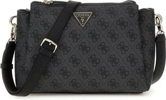 Guess Noelle II Tri Comp Crossbody Bag Coal Logo
