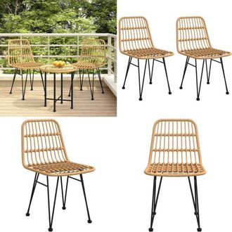 vidaXL Vidaxl - Gartenst&uuml;hle 2 Stk. 48x62x84 cm PE-Rattan - Gartenst&uuml;hle - PE-Rattan - Gartenm&ouml;bel - Outdoor M&ouml;bel - Terrassentisch - Home & Living