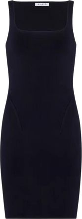 Alaia Seidenstrick-Minikleid im Bodycon-Stil - - Dresses - Damen - Schwarzk - XS