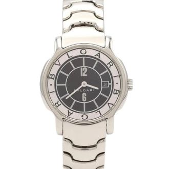 Bulgari Montre Pre-owned Solotempo en acier inoxydable - Femme - Pre-owned - Gris - Taille: ONE Size