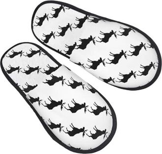 Generic Pantoufles De Maison Orignal Noir Cool Unisexe Pantoufles DH&ocirc;tel Antid&eacute;rapant Chaussons Invit&eacute;s Pour Spa Int&eacute;rieur Homme L