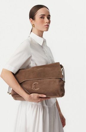 Coccinelle Handtasche V9G Coccinellelidia Suede Bim E1 V9G 13 03 01 Dunkelbeige