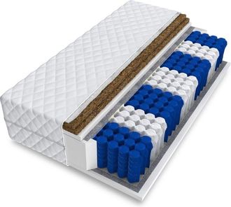 FDM Matratze 180x200 home max duo 25cm 7 Zonen H3 H4 Premium Taschenfederkern kokos