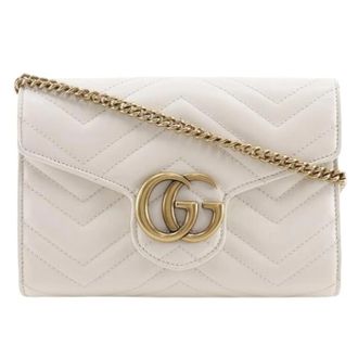 Gucci Pre-owned Leder Portemonnaies - - Pre-owned - Damen - Wei&szlig; - ONE SIZE