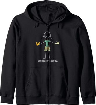 Whyitsme Design Lustige Frauen Origami, M&auml;dchen Origami Geschenk Kapuzenjacke