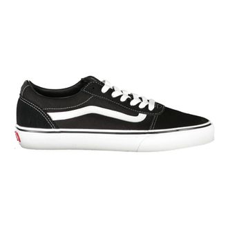 Vans Homme, Chaussures, Noir, Taille: 43 EU Baskets de sport noires pour hommes avec d&eacute;tails contrast&eacute;s