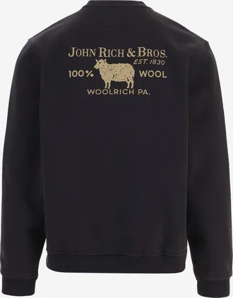 Woolrich Cotton-Blend Logo Sweatshirt - Black