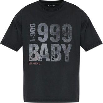 Misbhv Misbhv, Homme, Tops, Noir, Taille: XS T-Shirt Imprim&eacute;