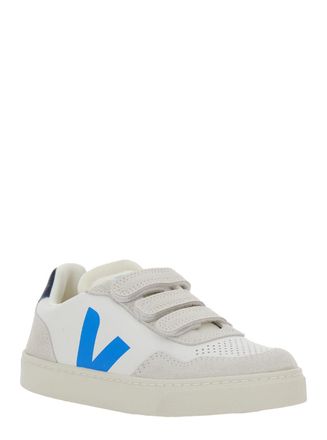 Veja Boys V-90 White Low Top Sneakers Leather Trainers