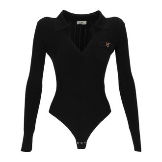 Elisabetta Franchi Damen, Oberteile, Schwarzk, XLGr&ouml;&szlig;e