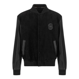 HUGO BOSS Varsity Bomberjacke - - Jackets - Herren - Schwarzk - L