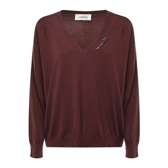 ottod'Ame Damen, Strickwaren, Beige, SGröße